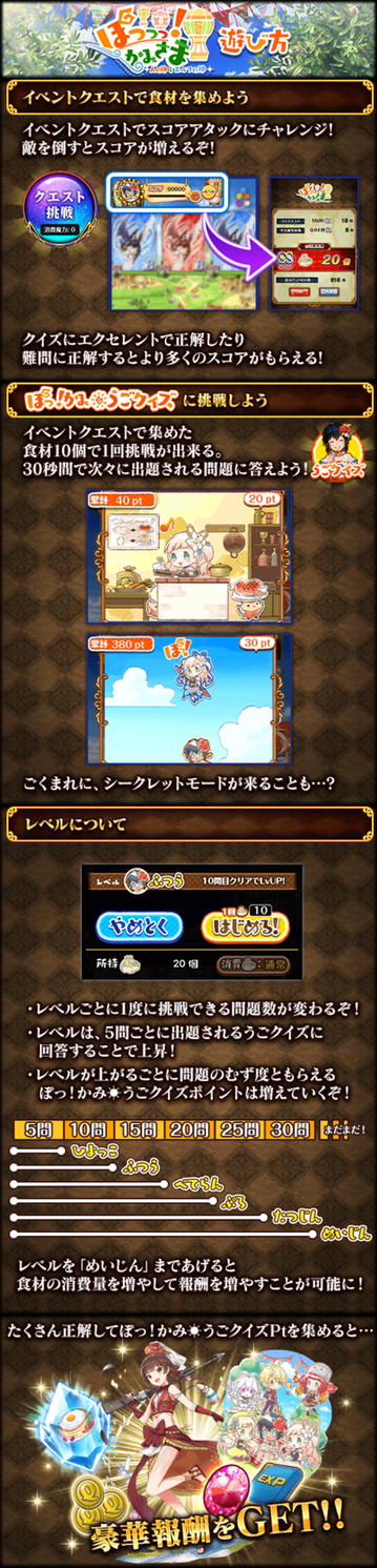 [黒ウィズ]ぽっっっ！かみさま(NORMAL)攻略: DEEP SEASONS