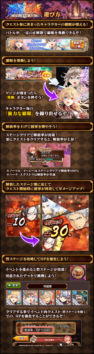 [黒ウィズ]覇眼戦線「終戦の凜煌眼-後編-」(NORMAL/前日譚)攻略: DEEP SEASONS